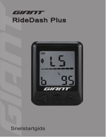Giant RideDash Plus de handleiding | Manualzz
