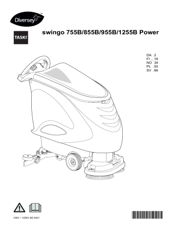 Taski swingo 755B/855B/955B/1255B Power DDM Betjeningsvejledning | Manualzz