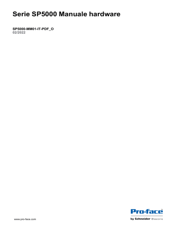 Pro-face SP5000 Series Manuale utente | Manualzz
