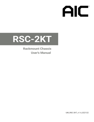 AIC RSC-2KT User's manual | Manualzz