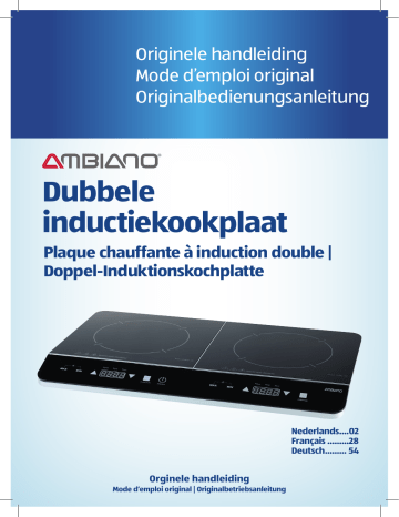 Ambiano GT-SF-IKD-01 Double Induction Cooking Plate Benutzerhandbuch ...