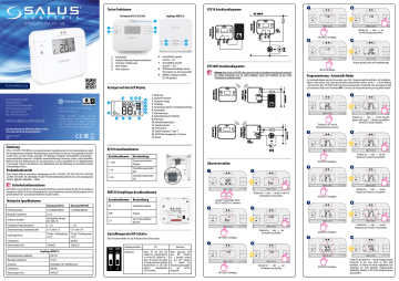 Salus RT510RF Programmierbarer Raum Thermostat mit Funk Quick guide ...