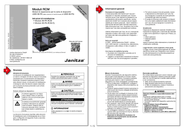 janitza UMG 96-PA / PQ-L Module Guida d'installazione | Manualzz
