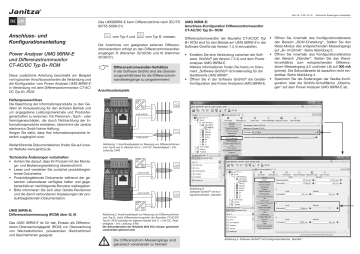 janitza Current transformer Bedienungsanleitung | Manualzz