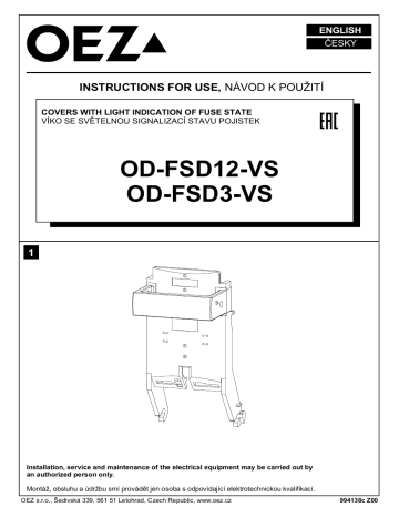 OEZ OD-FSD12-VS, OD-FSD3-VS Instrucțiuni de utilizare | Manualzz