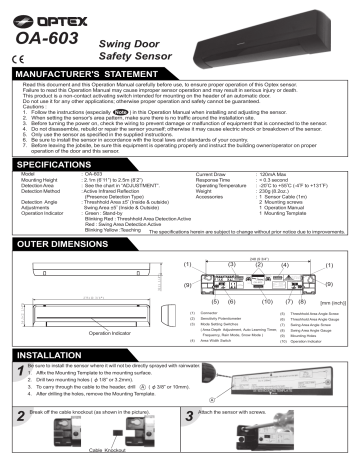 Optex Pro-Swing Elite Manual | Manualzz