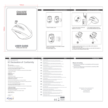Qware QW PCM-130RD Bolton wireless mouse Owner's Manual | Manualzz