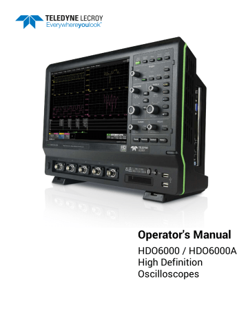 Lecroy HDO6000A Oscilloscope Manual | Manualzz