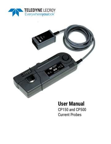 Lecroy CP150/CP500 Probe User Manual | Manualzz