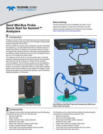 Lecroy PCIe Gen2 Mid-Bus Probe Protocol Analyzer Quick Start | Manualzz