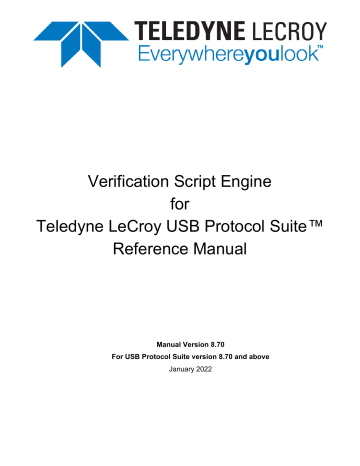 Lecroy USB Protocol Suite Verification Protocol Analyzer Manual | Manualzz