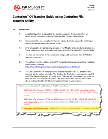 Centurion C4 Configuration Guide - Murphy | Manualzz