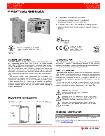 Murphy Centurion C5 Controller Installation Manual | Manualzz
