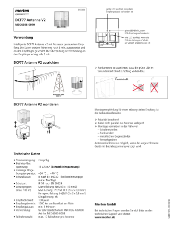 merten MEG6606 DCF77 Antenne V2 Benutzerhandbuch | Manualzz