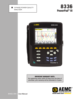 AEMC 8336 - Guía de inicio rápido, Manual de usuario | manualzz.com