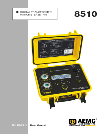 AEMC DTR 8510 User Manual | Manualzz