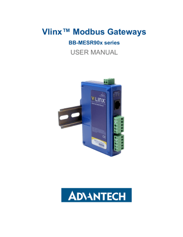 Advantech BB-MESR901 Modbus Gateway Manual | Manualzz