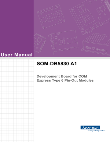 Advantech SOM-DB5830 Development Board User Manual | Manualzz
