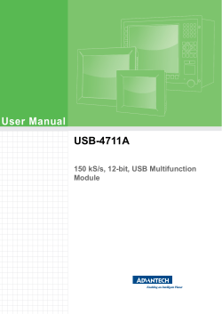 Advantech USB-4711A - Manual, User manual | manualzz.com