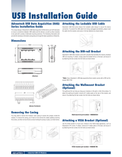 Advantech USB-4711A - Manual, User manual | manualzz.com