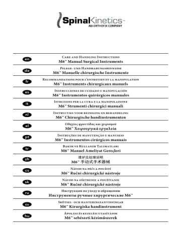 Spinal Kinetics M6 Bedienungsanleitung | Manualzz