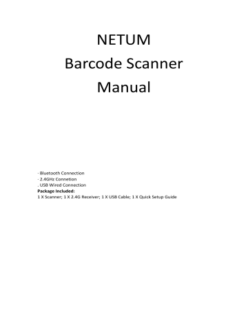 NETUM HW-S1 Barcode Scanner User Manual | Manualzz