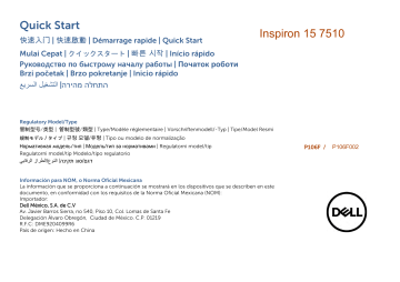 Dell P106F Inspiron 15 7510 Laptop User Guide | Manualzz