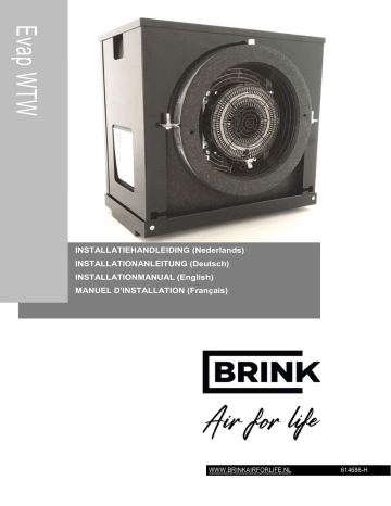 BRINK Evap-WTW HomEvap HRV Humidifier Installation Guide | Manualzz