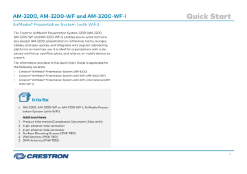 CRESTRON AM-3200-WF-I AV Extender User Guide | Manualzz