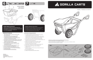 Gorilla Carts GCR-10 10 cu. ft. Evolution Poly Yard Cart instruction manual | Manualzz
