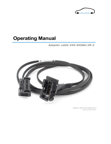 CAR-connect Adapter Cable VAS 6558A Instruction manual | Manualzz