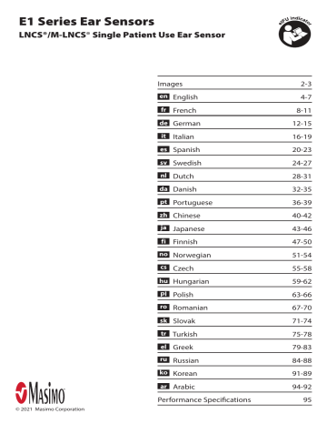 Masimo LNCS/M-LNCS Single Patient Use Ear Sensor Guida utente | Manualzz