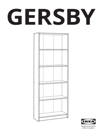 IKEA GERSBY Bookcase ユーザーガイド | Manualzz