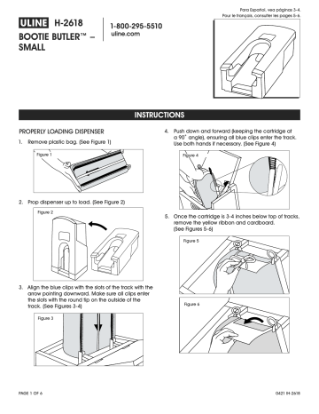 ULINE H-2618 Bootie Butler Small Instructions | Manualzz