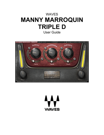 WAVES Manny Marroquin Triple D Plugin User Guide | Manualzz