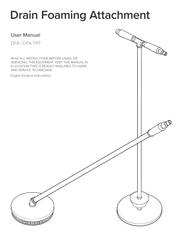 FOAMit DFA Drain Foaming Attachment User Manual | Manualzz