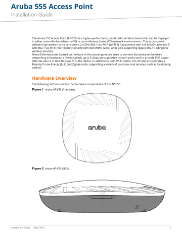 Aruba AP-555 Access Point Installation Guide | Manualzz