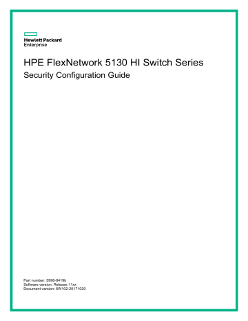 Aruba JH325A HPE FlexNetwork Switch Installation Guide | Manualzz