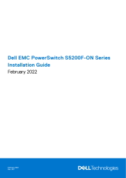 Dell PowerSwitch S5248F-ON - Configuration Guide, Deployment Guide ...