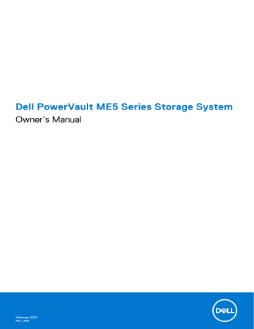 Dell PowerVault ME5084 storage Owner's Manual | Manualzz