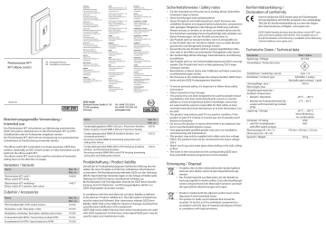 GEZE Elbow switch Installation Instructions | Manualzz