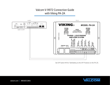 Valcom V-9972 Universal Paging Interface Configuration Guide | Manualzz