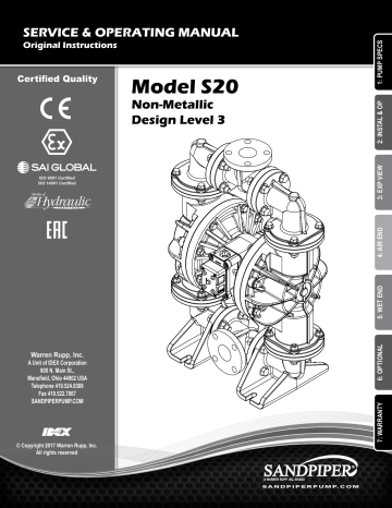 Sandpiper S20 Non-Metallic 2" Ball Valve Manual | Manualzz