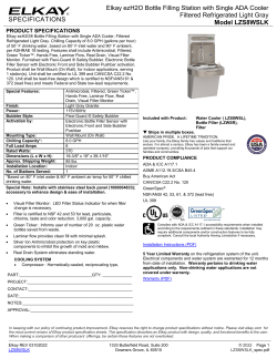 Elkay LZS8WSLK - Installation manual, Instructions, Manual, Specification, User manual ...