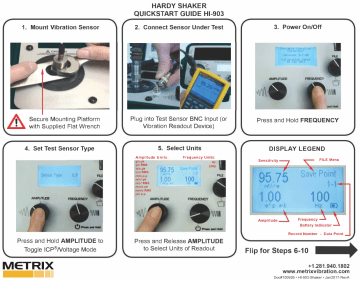 Metrix HI-903 Hardy Shaker Quick Start Guide | Manualzz