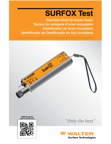 Walter SURFOX Test Instruction Manual | Manualzz