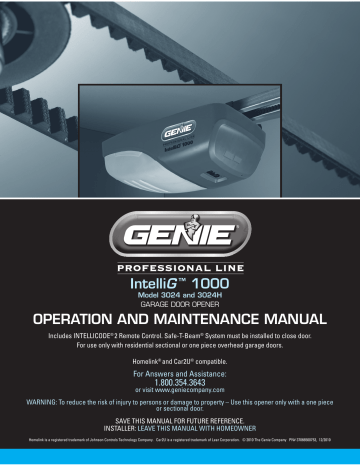 Genie TriloG 1500 4064H Operation And Maintenance Manual | Manualzz