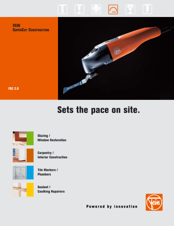 Fein SuperCut Construction FSC 2.0 User Manual | Manualzz