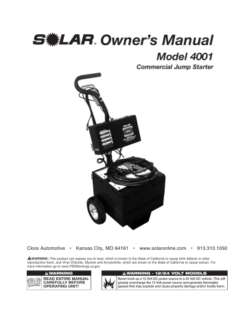 Solar 4001 Owner's Manual | Manualzz