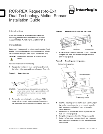 Interlogix RCR-REX Installation Manual | Manualzz